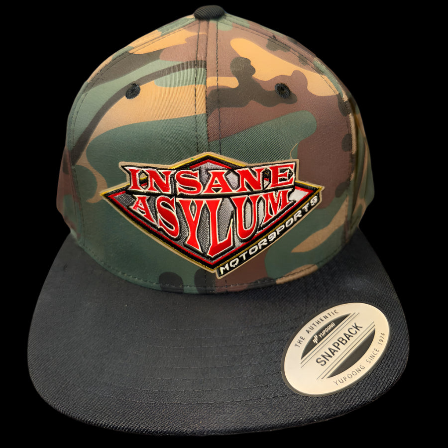 Camo Snapback Bold Design & Rugged Durability – Insane Asylum Motorsports