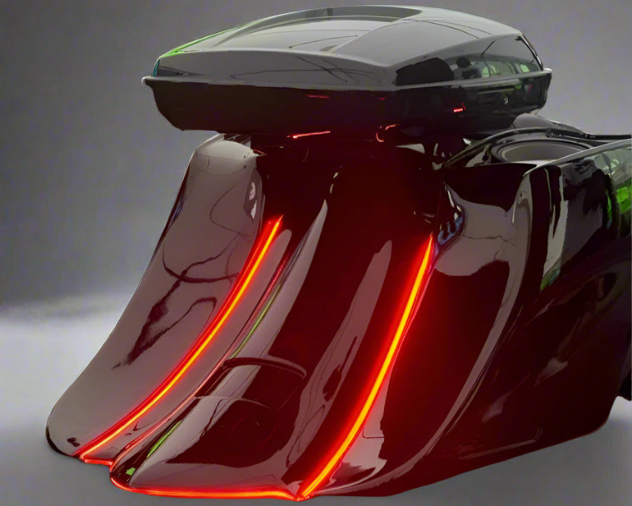 27" Curved Tail Lights: For Rehab or Strung Out Fenders – Insane Asylum ...